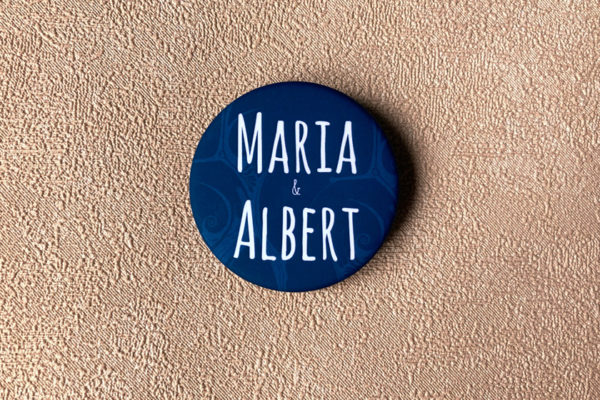 Broche culturelle - Couple d'artistes : Maria & Albert